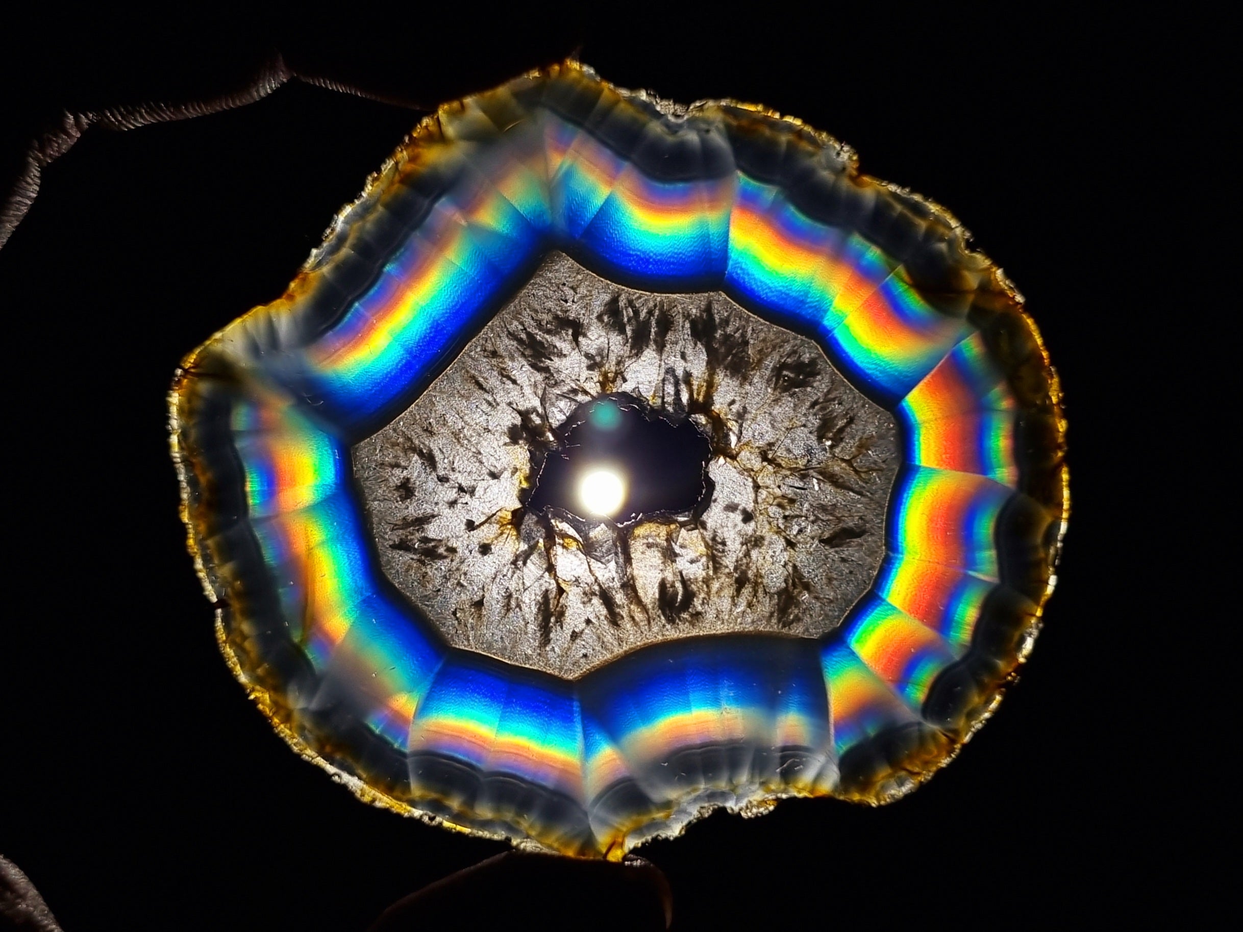 Rainbow Iris Agate Slice, 5 Slab one Material Indonesian Iris Agate Sl – Agatecraft